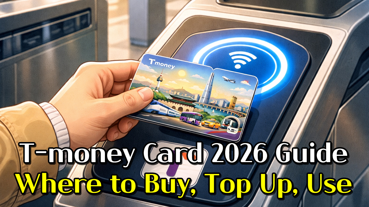T-money Card 2026 Guide: Where to Buy, Top Up, Use
