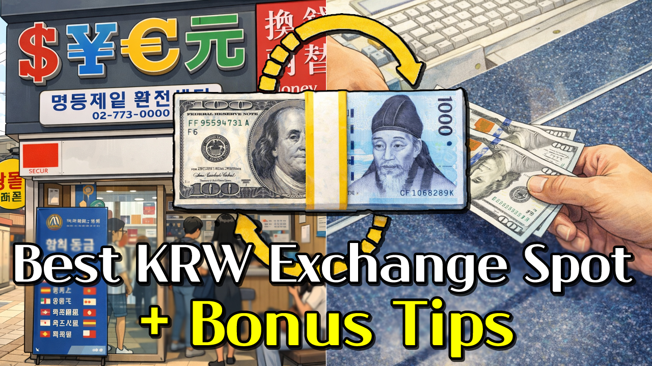 Best KRW Currency Exchange: Myeongdong,Bank,Airport Guide